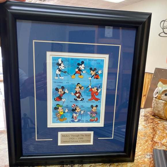Wall Decor | Mickey Minnie Through The Years Frame | Poshmark